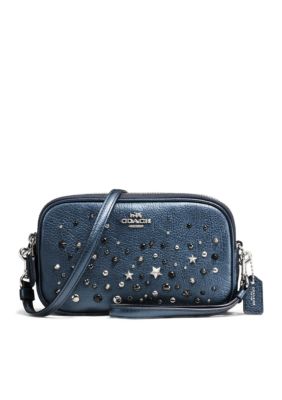 COACH Metallic Star Rivets Crossbody Clutch | belk