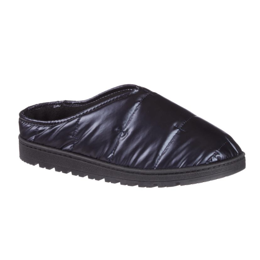Isotoner Women's Nylon Puffer Mikaela Clog with Memory Foam and Indoor ...