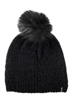 Isotoner Women's Chenille Hat with Faux Fur Pom | belk