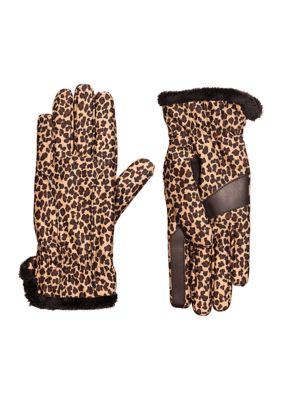 Isotoner Women’s Lined Spandex Water Repellent Gloves with Wrist Vent ...