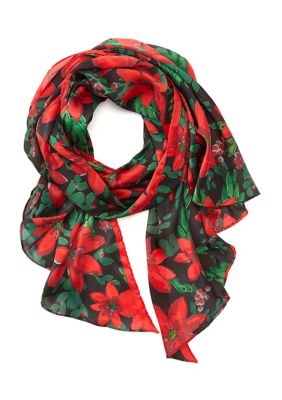 Kim Rogers® Poinsettia Flow Scarf | belk