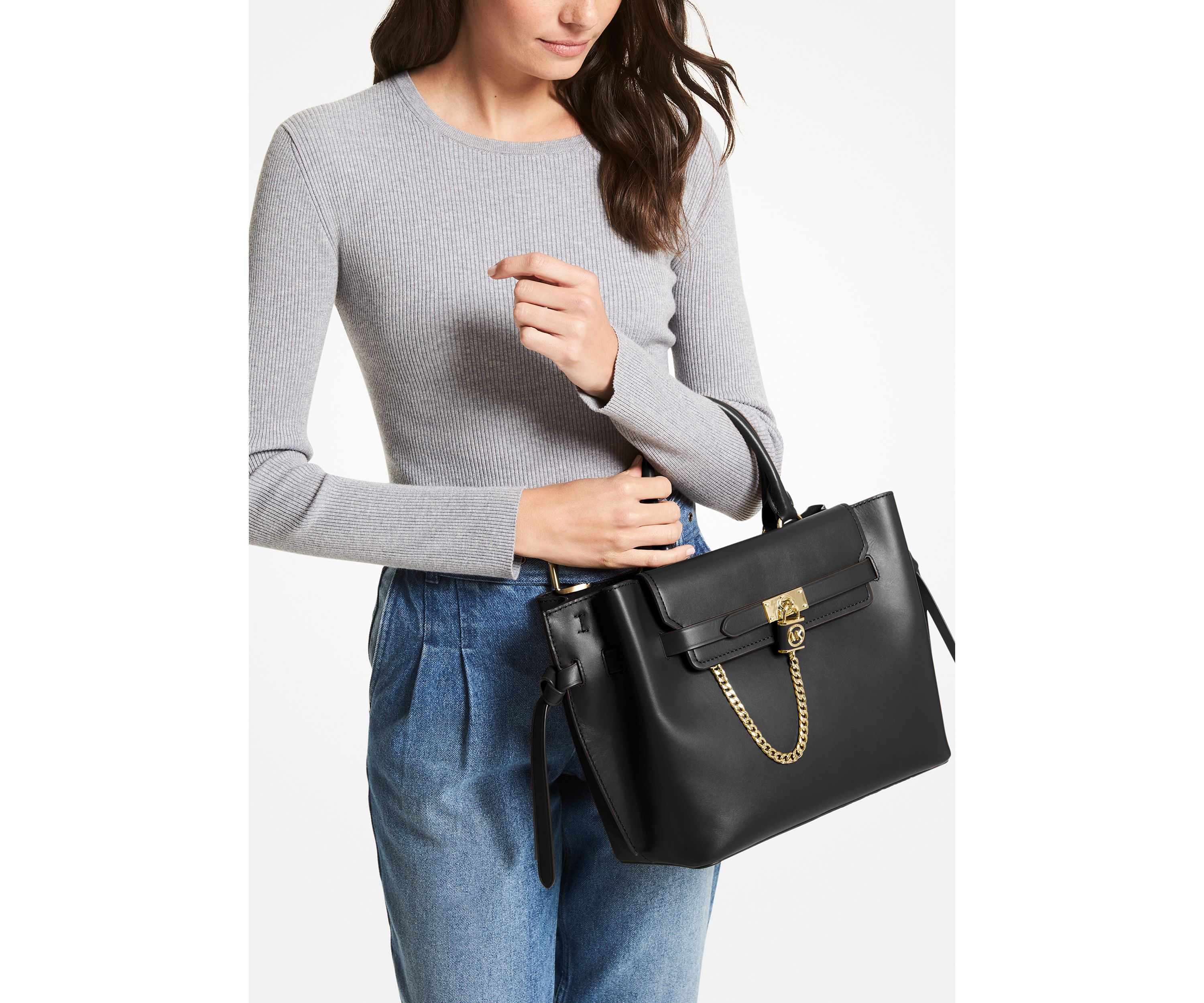 MICHAEL Michael Kors Hamilton Legacy Large Belted Satchel | Belk