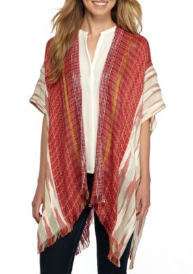 Collection XIIX Ikat Woven Ruana | belk