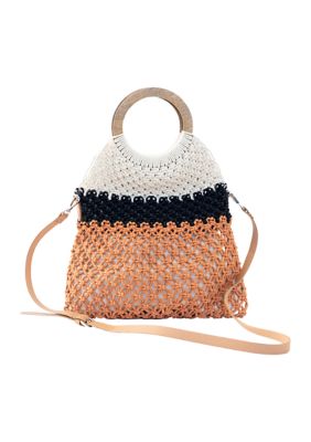 SOL and MER Top Handle Crochet Bag | belk