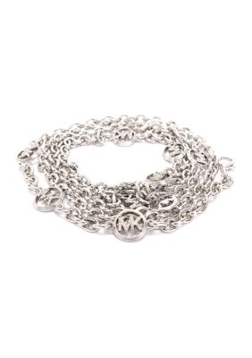 Michael Kors Mini Chain Belt with Pavé Logos | belk