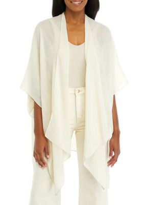Anne Klein Lightweight Woven Ruana | belk
