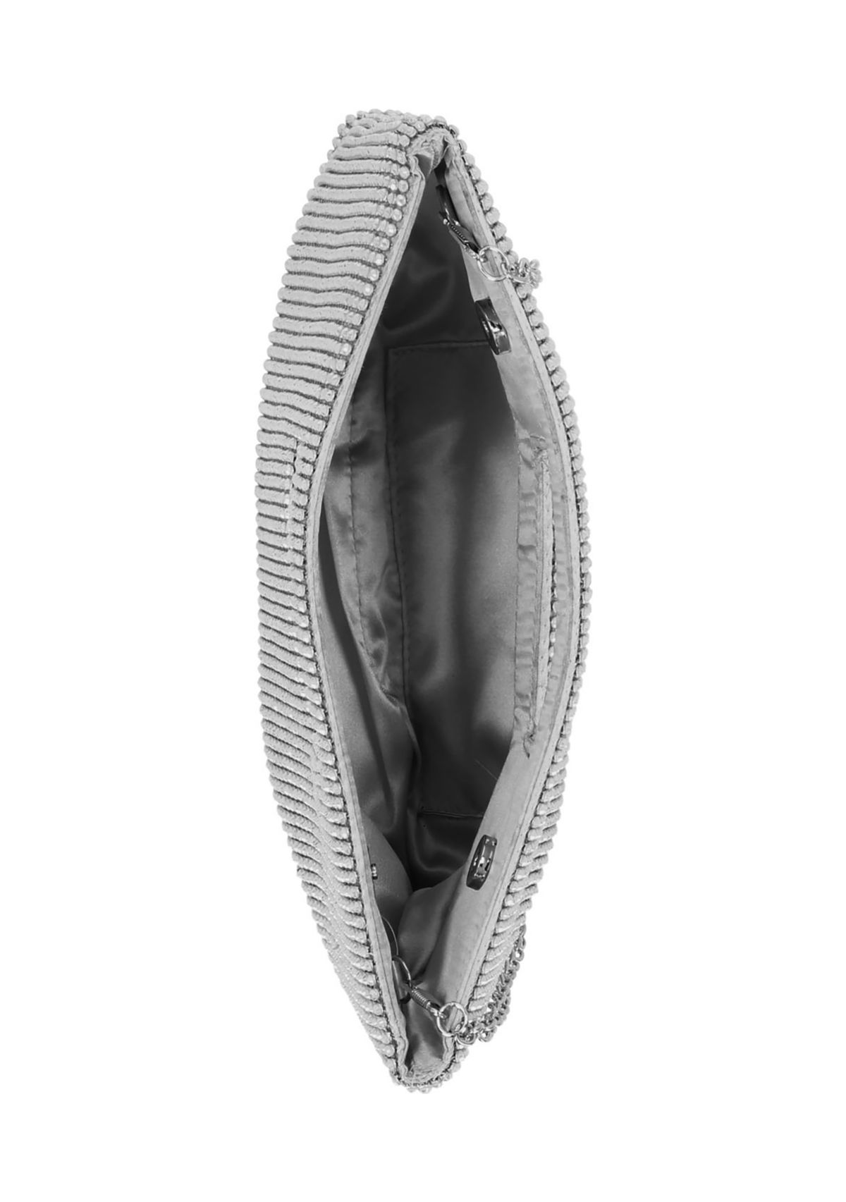 Jessica McClintock Asher Diamond Mesh Cut Out Handle Clutch | Belk