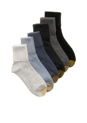 Gold Toe® Turn Cuff Socks - 6 Pack | belk