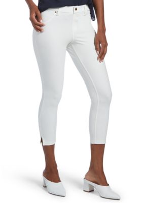 HUE® Ankle Slit Essential Denim Capris | belk