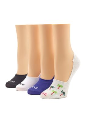 HUE® Sneaker Liner Socks - 4 Pair Value Pack | belk