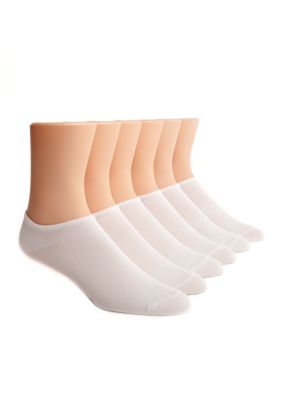 HUE® Microfiber Liner Socks -6 Pack | belk