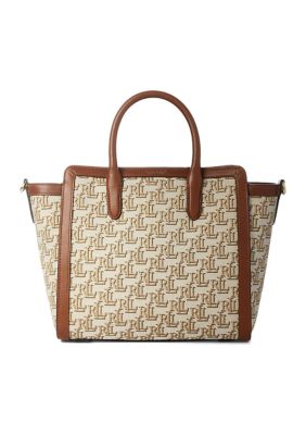 Lauren Ralph Lauren Monogram Jacquard Medium Tyler Tote | belk