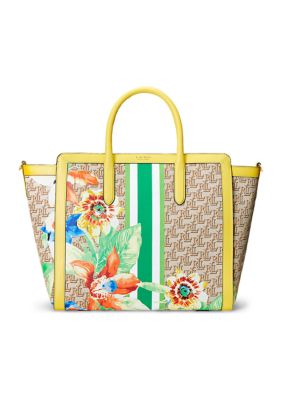 Lauren Ralph Lauren Monogram Jacquard Large Tyler Tote | belk