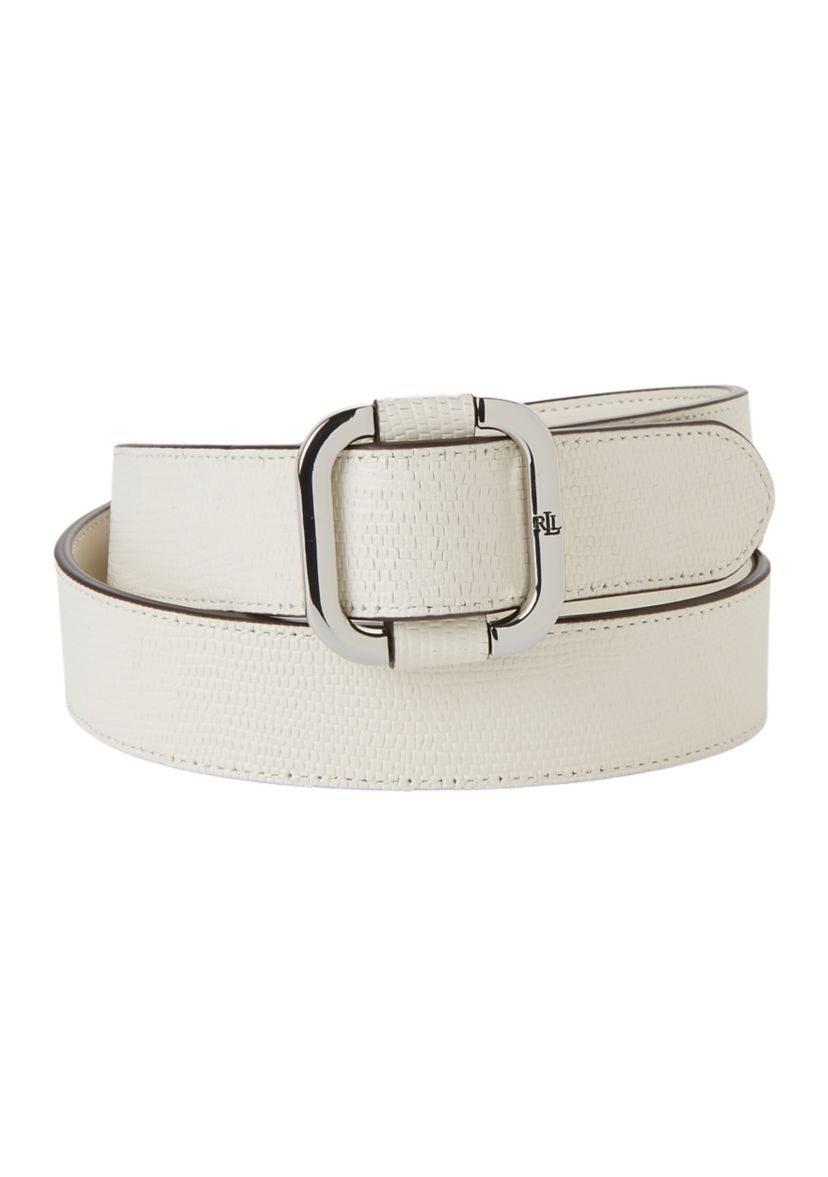 Lauren Ralph Lauren Slide Buckle Lizard Embossed Belt | Belk