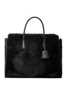 Lauren Ralph Lauren Faux-Fur Large Tyler Tote | belk