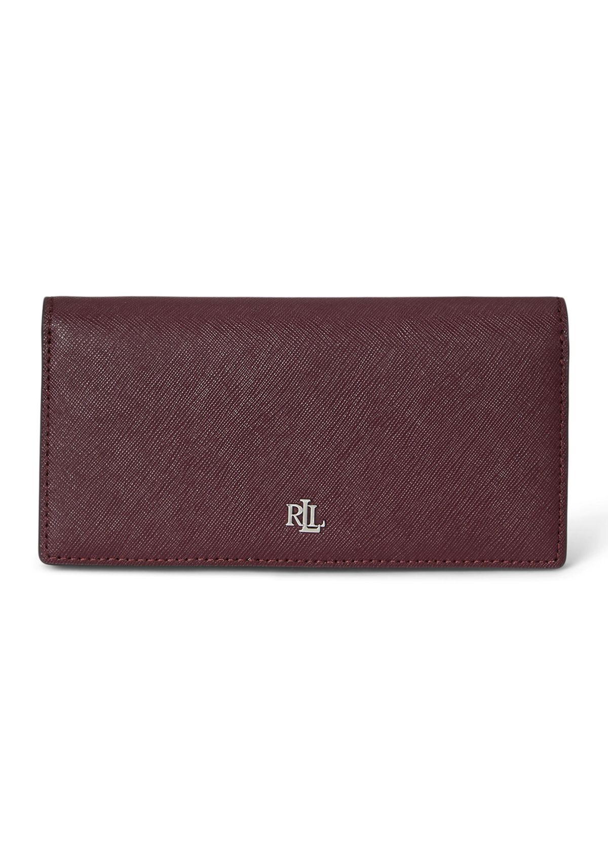 Lauren Ralph Lauren Crosshatch Leather Slim Wallet | Belk