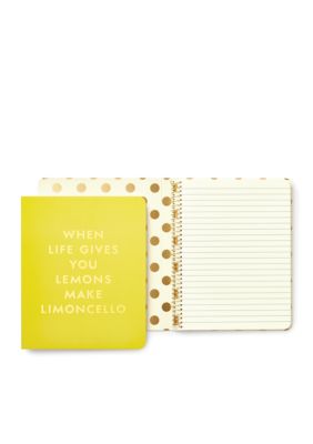 kate spade new york® Concealed Spiral Notebook- Limoncello | belk