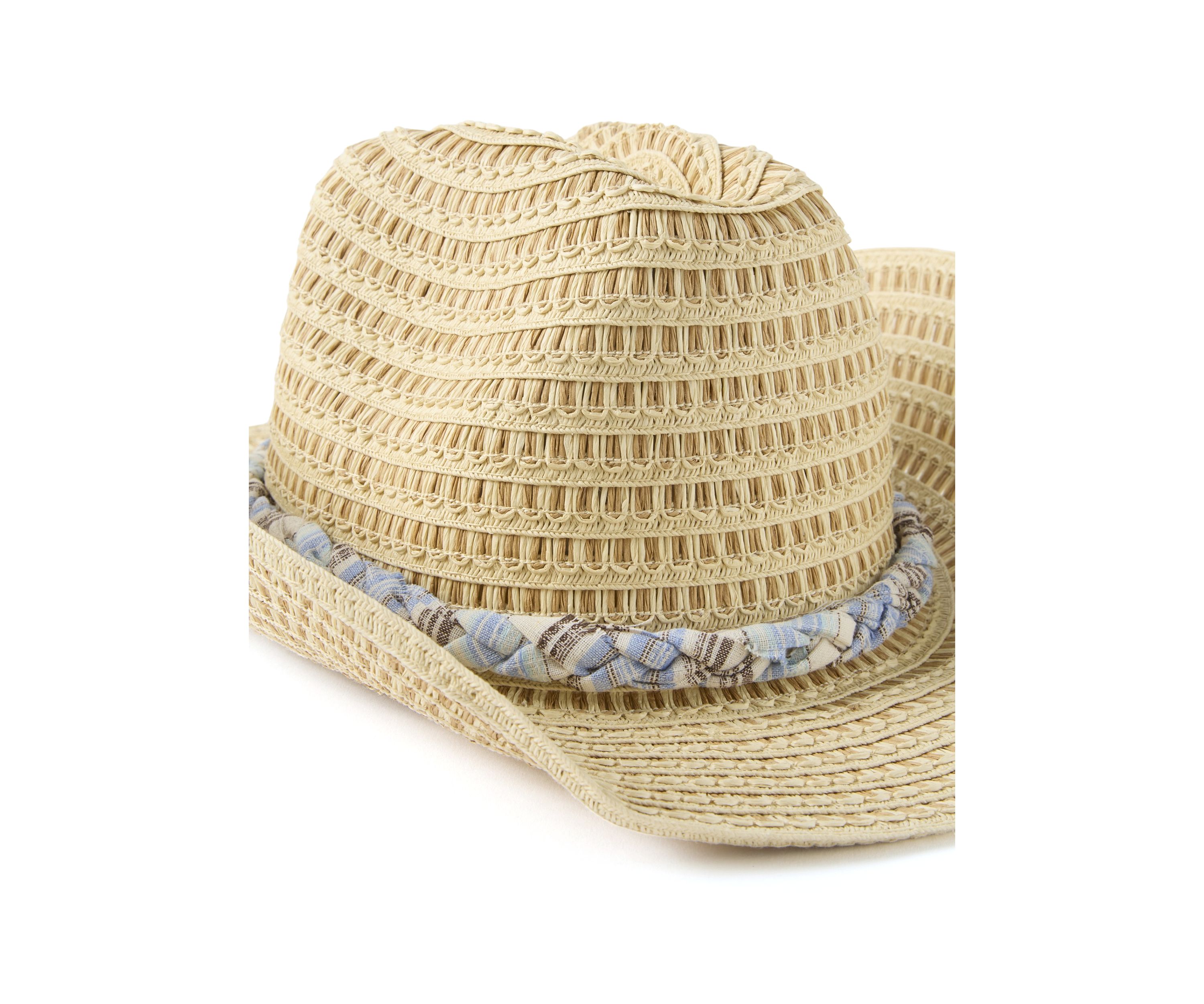 San Diego Hat Company Women’s Looped Crochet Paper Straw Cowboy Hat ...