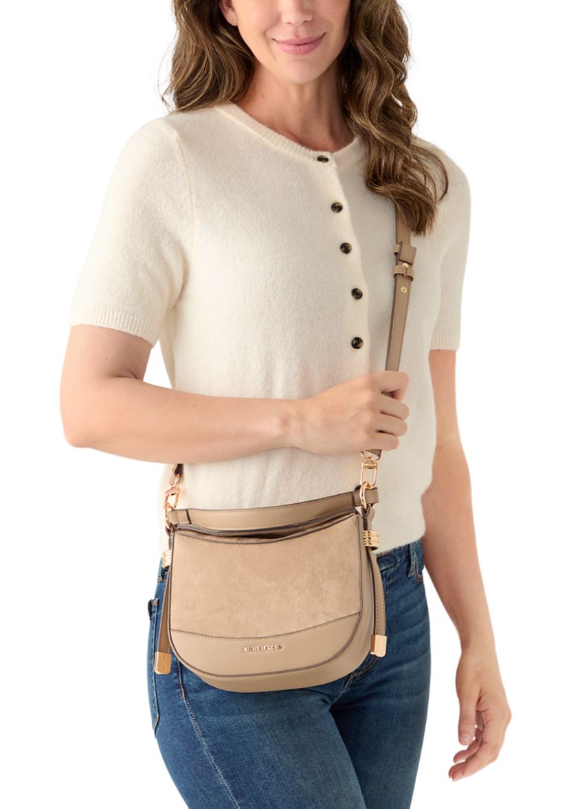 Anne Klein Small Rounded Crossbody with Detachable Strap | Belk
