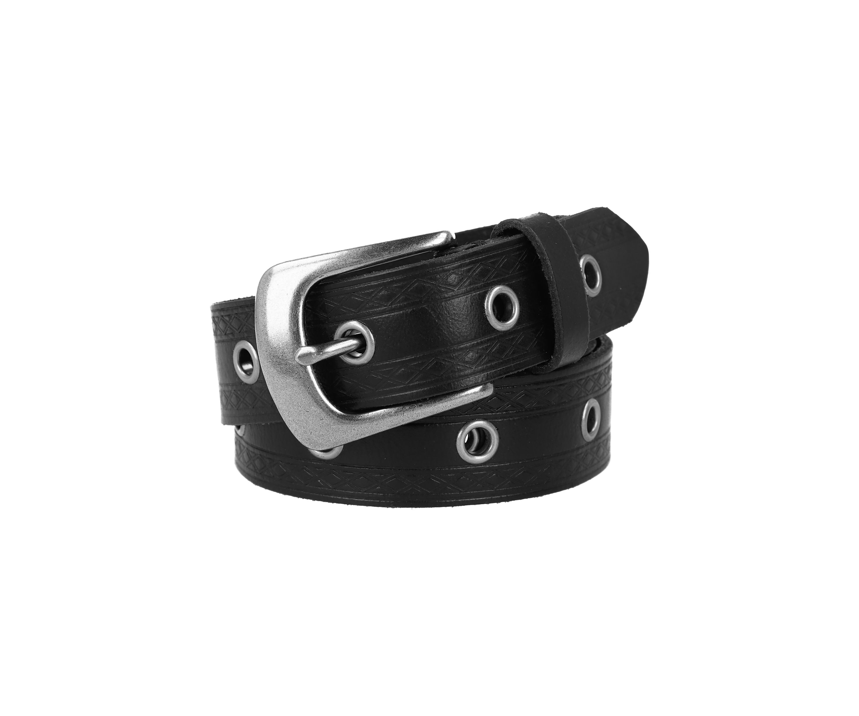 Frye 30MM Embossed Edge Eyelet Leather Belt | Belk