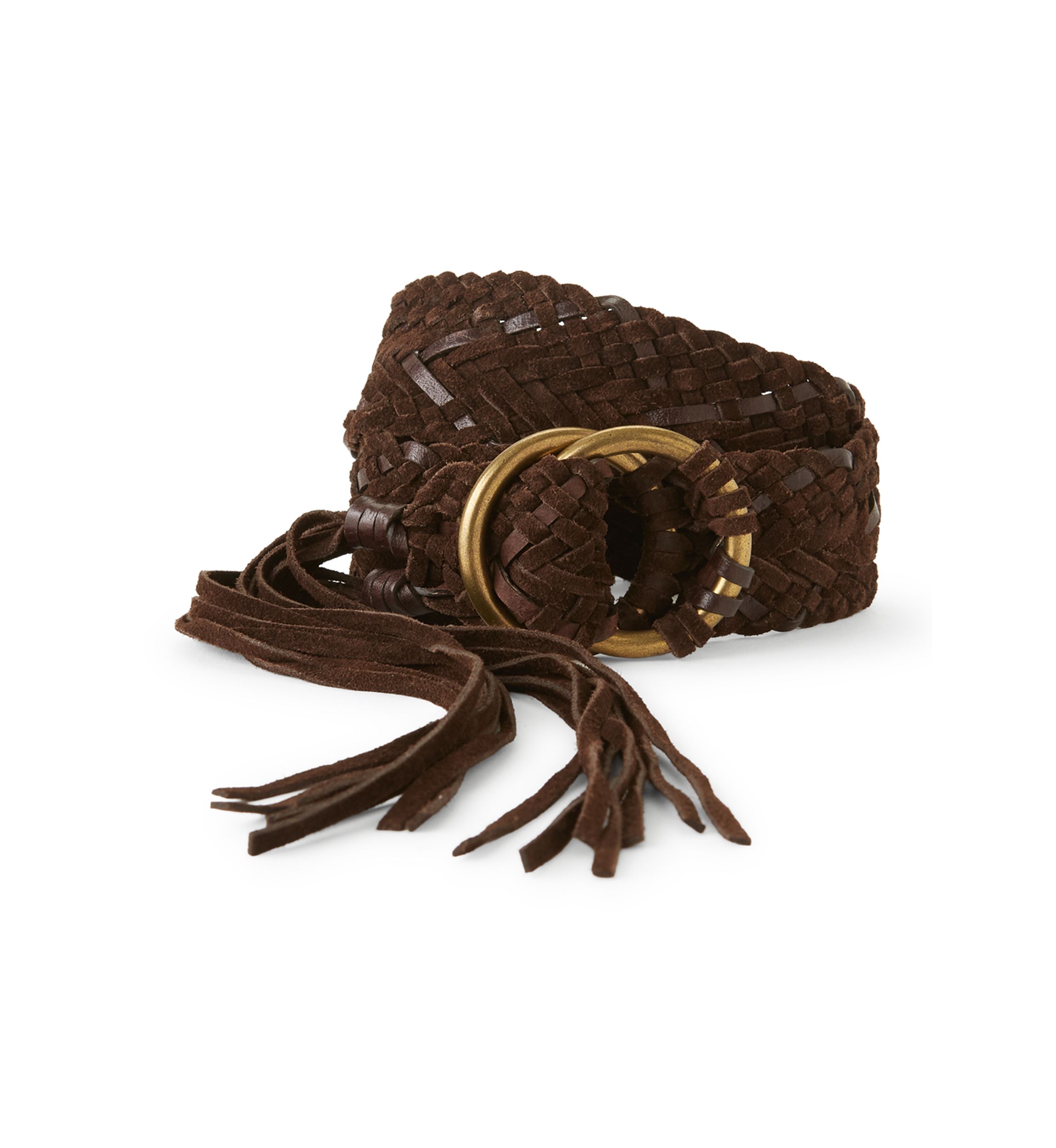 Frye 50 mm Woven Fringe Belt | Belk