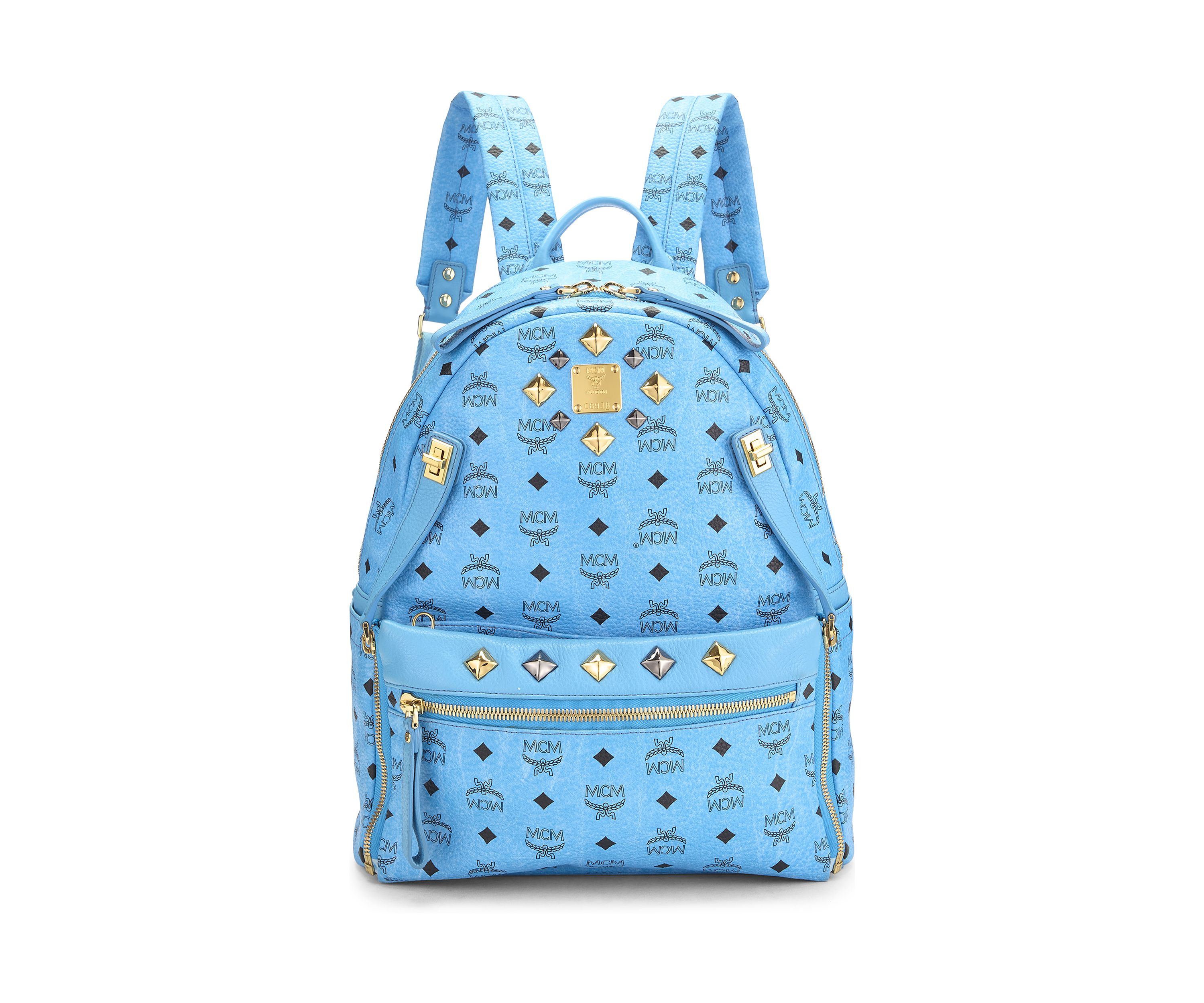 What Goes Around Comes Around MCM Blue Visetos Retro Dual Stark Medium ...
