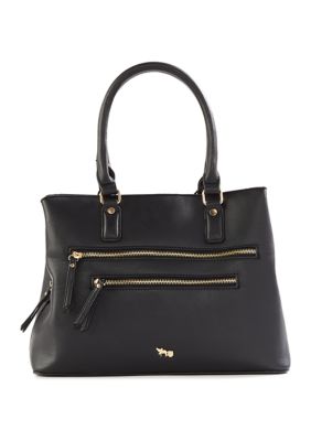 Mathew + Julian Satchel with Double Front Zipper Pockets | belk
