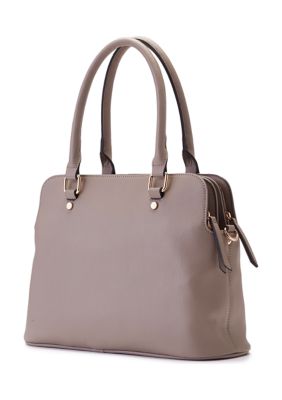 Mathew + Julian Triple Entry Satchel with Detachable Chain Shoulder ...