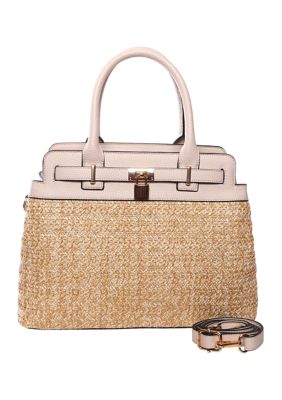Kim Rogers® Straw Satchel Bag | Belk