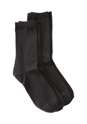 Wonderly Flat Knit Microfiber Socks - 2 Pack | belk