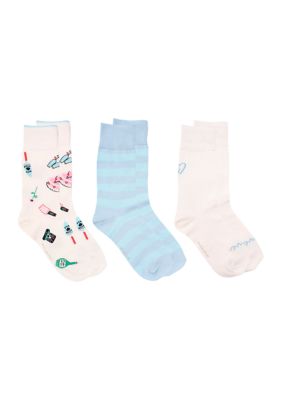 kate spade new york® Bridal Crew Socks - 3 Pack | belk