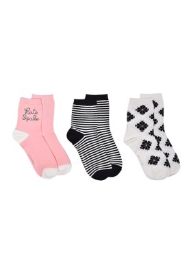 kate spade new york® 3-Pack of Printed Socks | belk