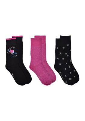 kate spade new york® Celestial Printed Crew Socks - 3 Pack | belk