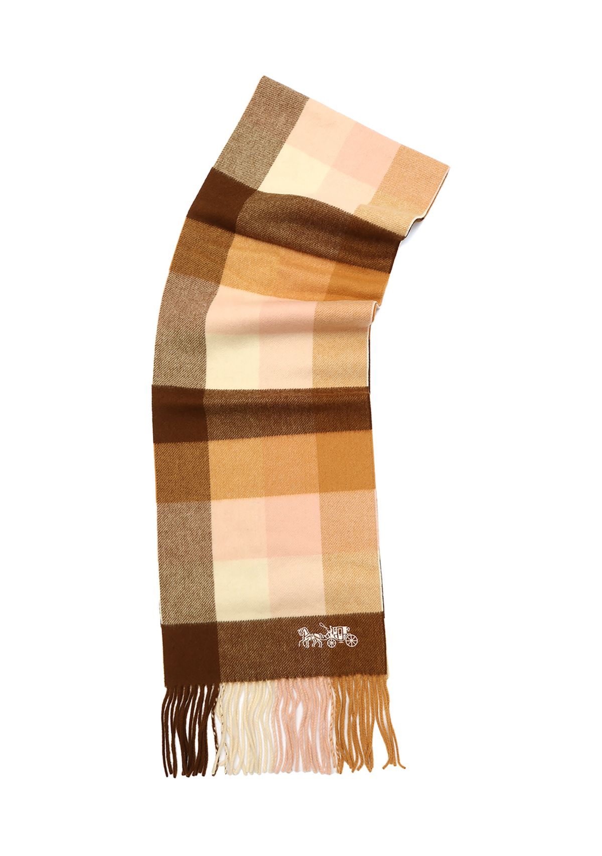 COACH Multicolored Checkered Muffler Scarf | Belk