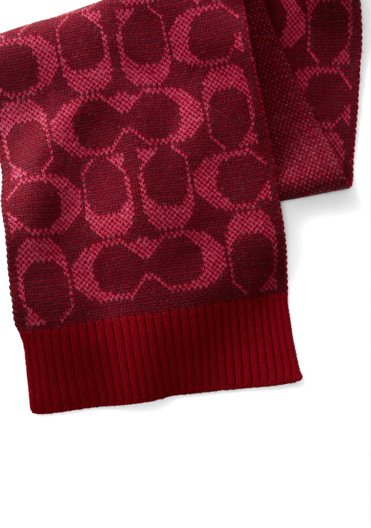 COACH Jumbo Signature C Knit Scarf | Belk