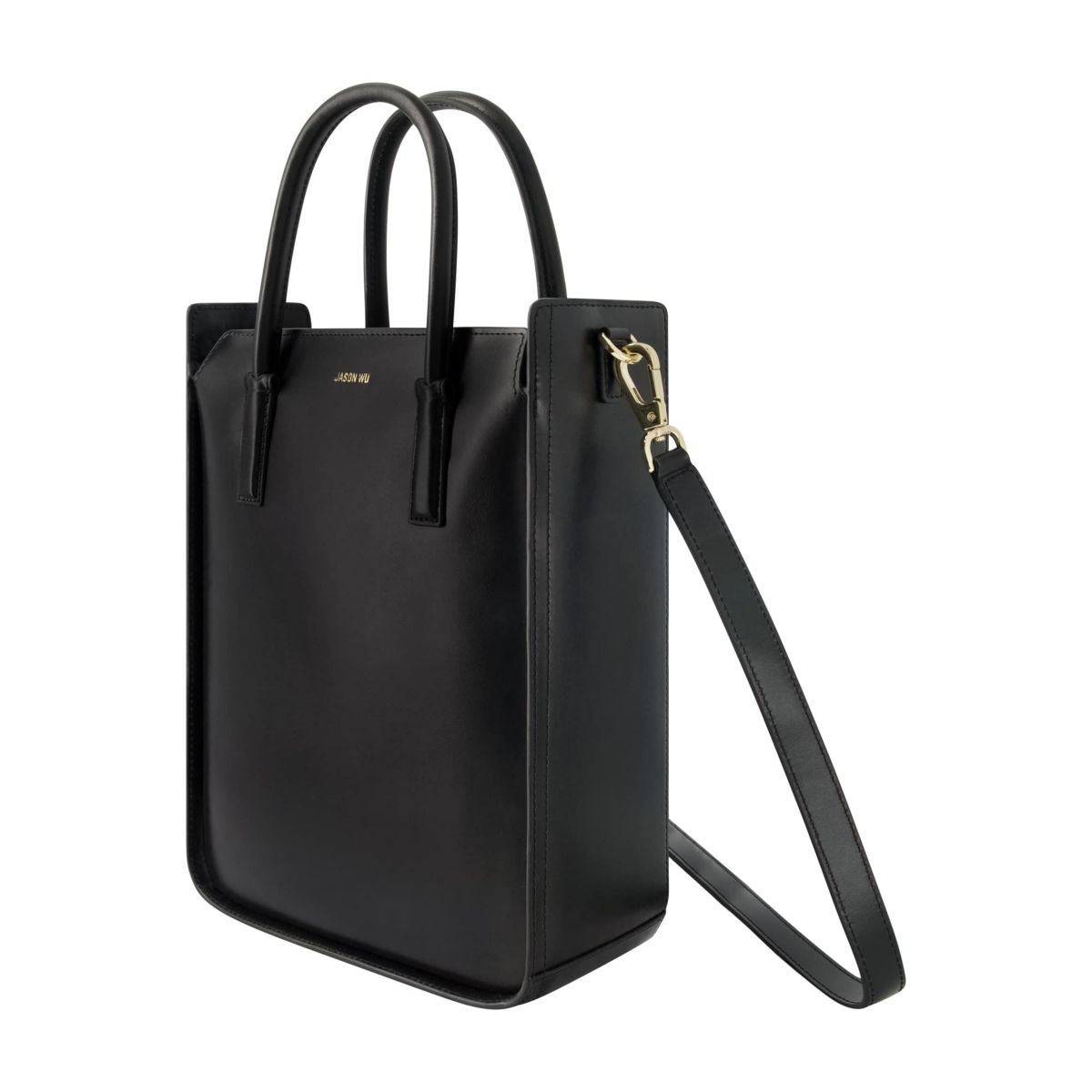 Jason Wu Jason Wu Structured Tote Bag with Gold Hardware and Zip ...