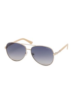 GUESS® Aviator Metal Sunglasses | belk