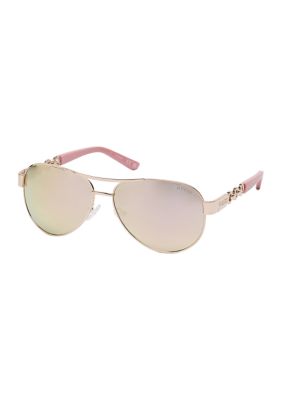 GUESS® Aviator Metal Sunglasses | belk