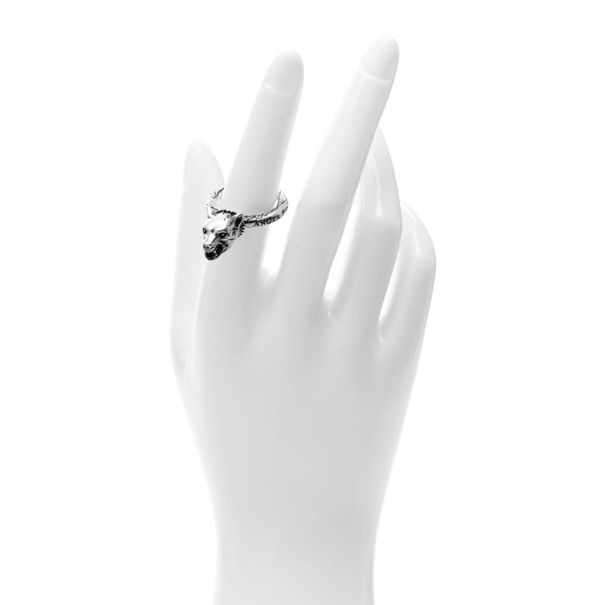 FASHIONPHILE Gucci Sterling Silver Anger Forest Wolf Head Ring 52 6 ...