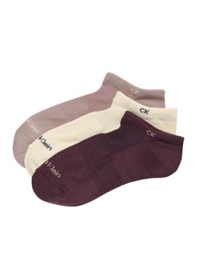 Calvin Klein Microfiber Targeted Cushion No Show Socks - 3 Pack | belk