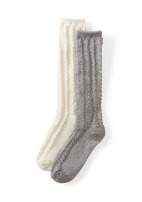 Cuddl Duds® Texture Slouch Crew Socks - 2-Pack | Belk