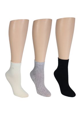 Sam Edelman 3 Pack Texture Cotton Anklet | belk
