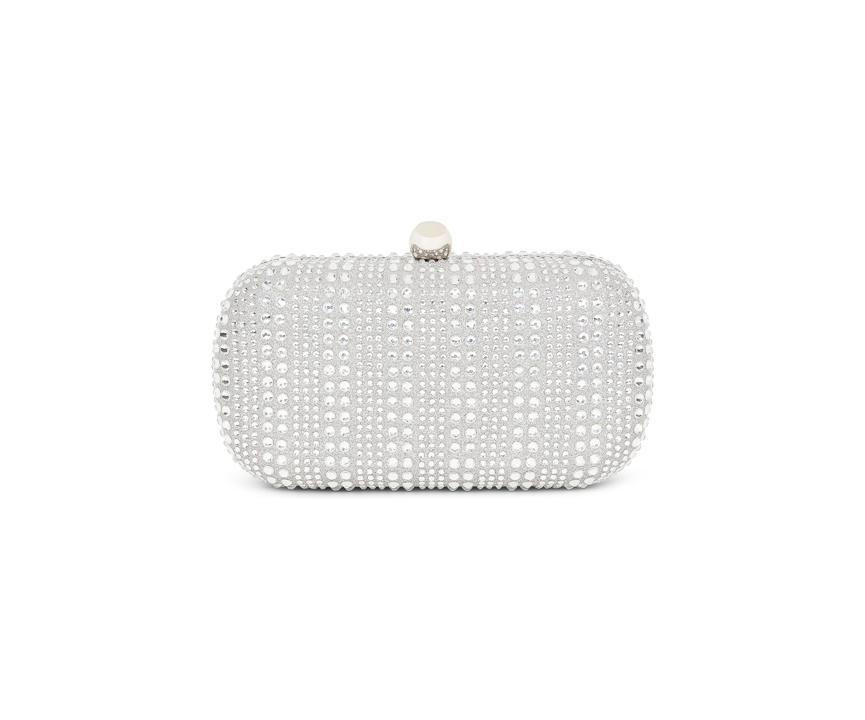 Jewel Badgley Mischka Micro Glitter Crystal Minaudiere | Belk