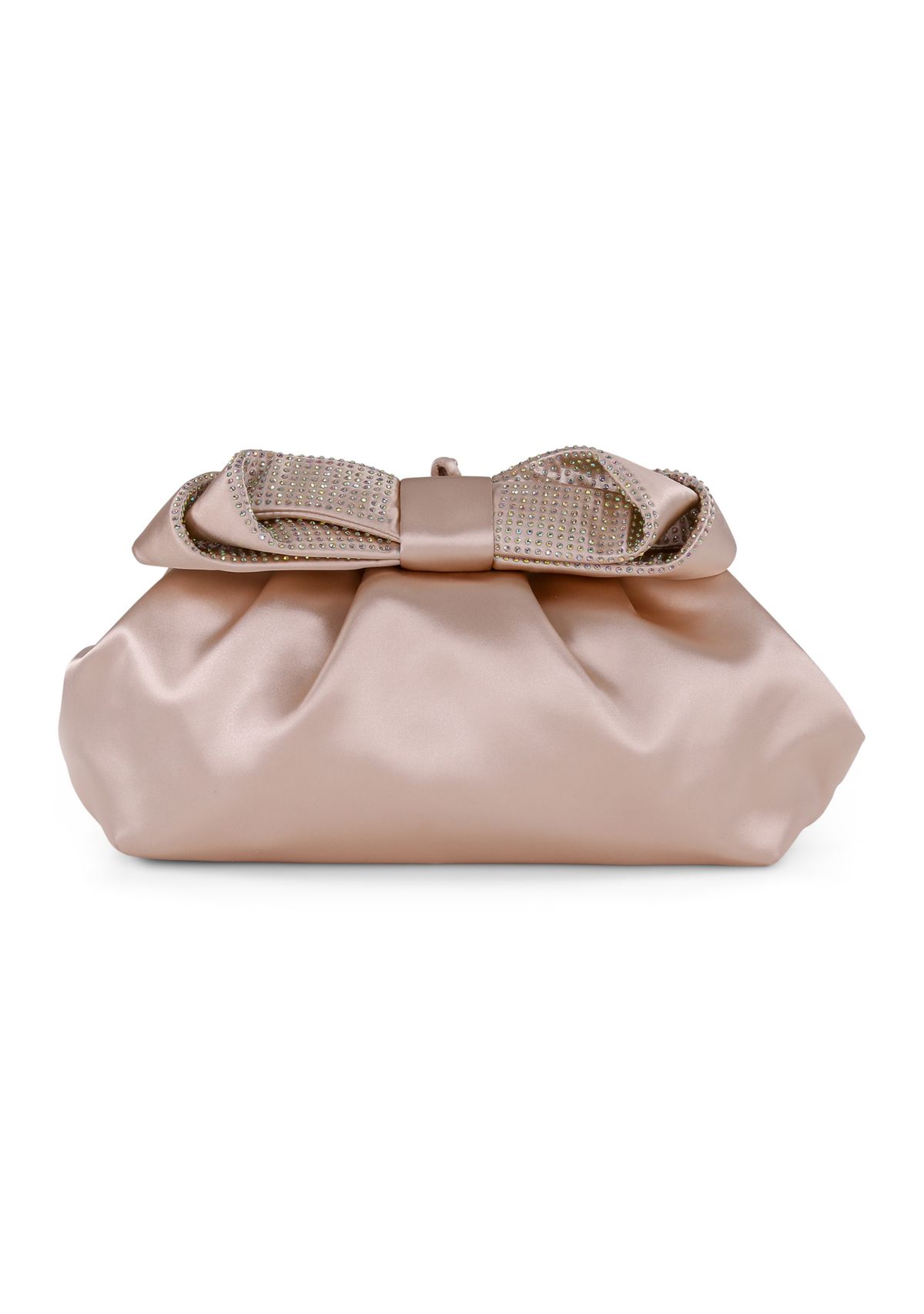 Jewel Badgley Mischka Bow Pouch Clutch with Crystals | Belk