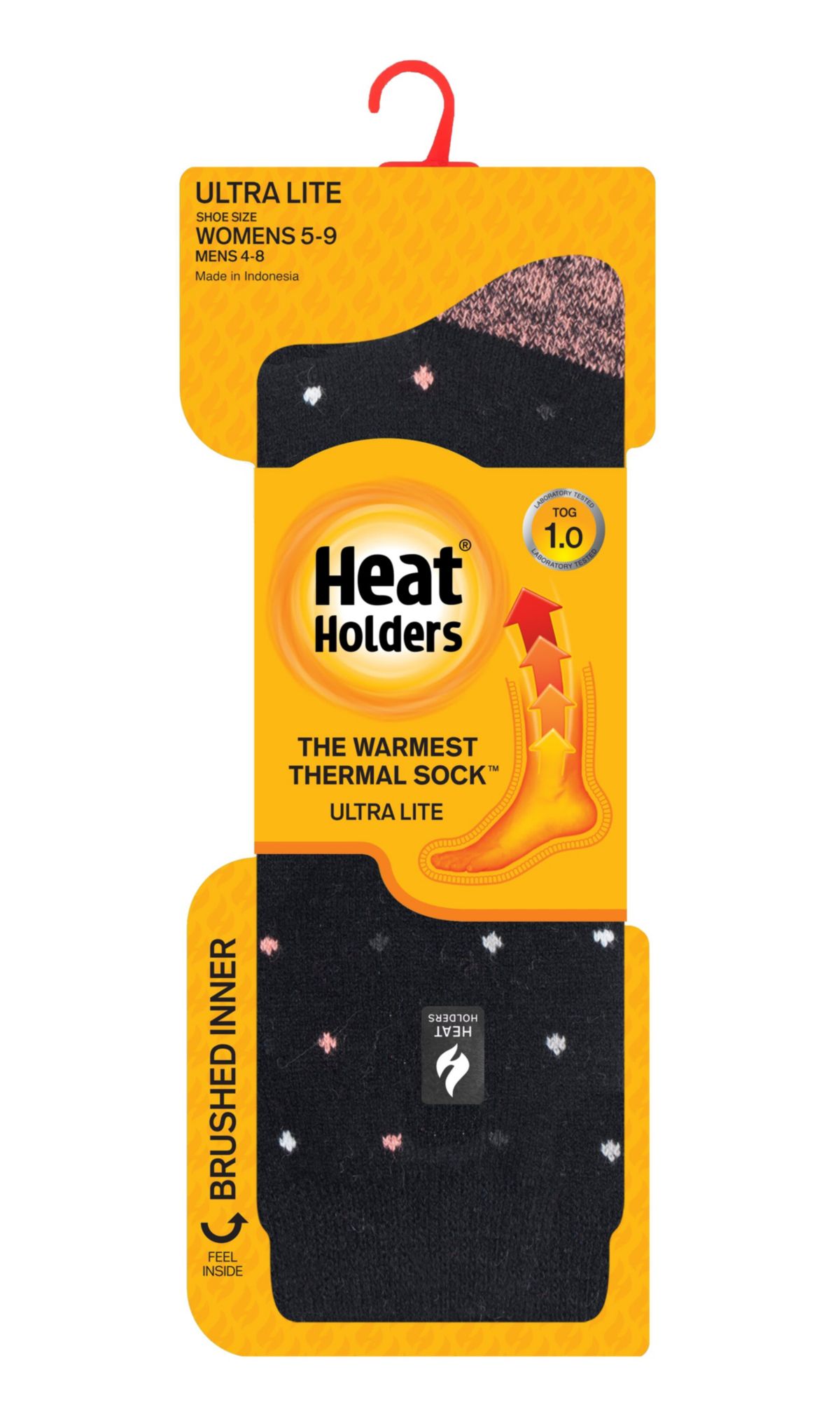Heat Holders Ultra Lite Berry Spots Crew Sock | Belk