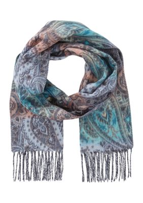V Fraas Paisley Print Scarf | Belk