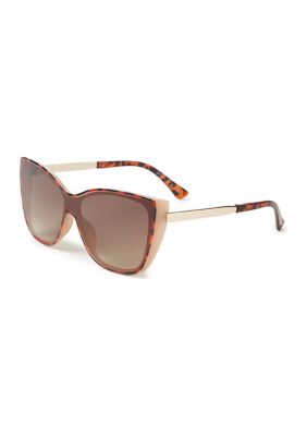 Jessica Simpson Plastic Cat Eye Shield Sunglasses | Belk