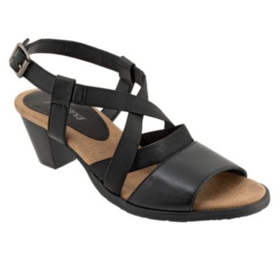 Trotters The Maxine has crossing stretch straps as well as an elastic v ...