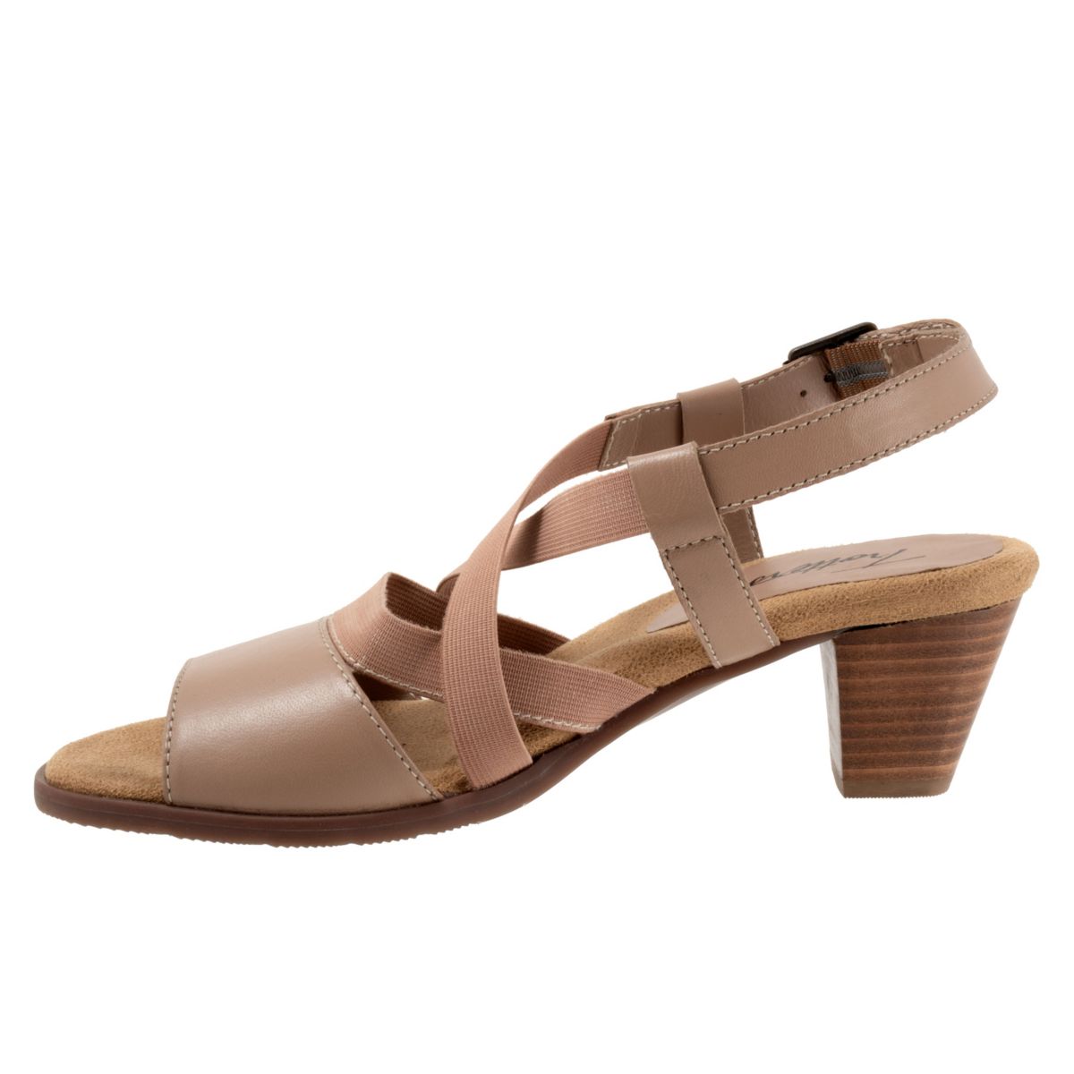 Trotters The Maxine has crossing stretch straps as well as an elastic v ...