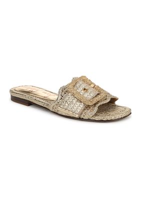 Sam Edelman Bambi Raffia Slide Sandals | Belk